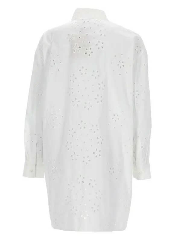 Herno Long Shirt With Perforated Pattern