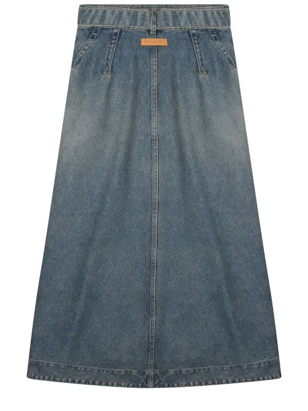 Dior Midi Skirt In Denim