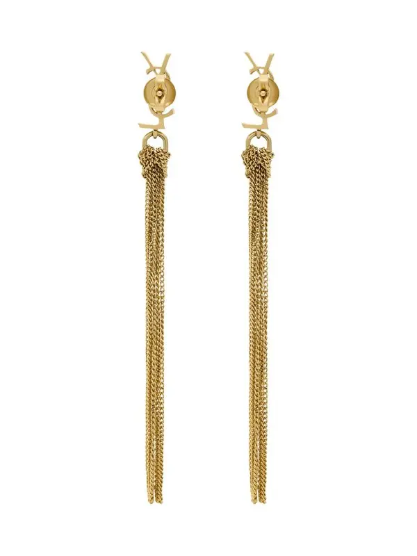 Saint Laurent Orecchini Con Logo