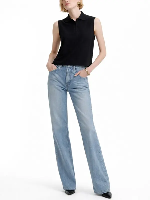 Saint Laurent Top Polo Smanicato