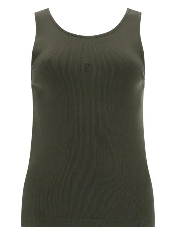 Saint Laurent Cassandre Tank - Green