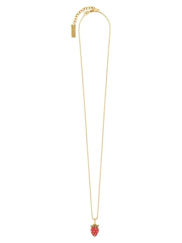 Saint Laurent Collana Con Pendente - Gold