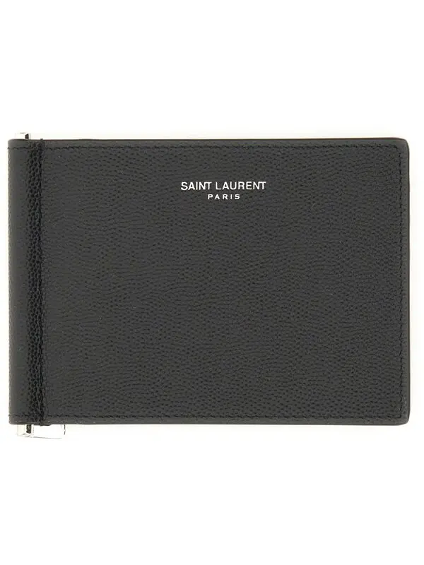 Saint Laurent Portacarte Con Clip Per Banconote