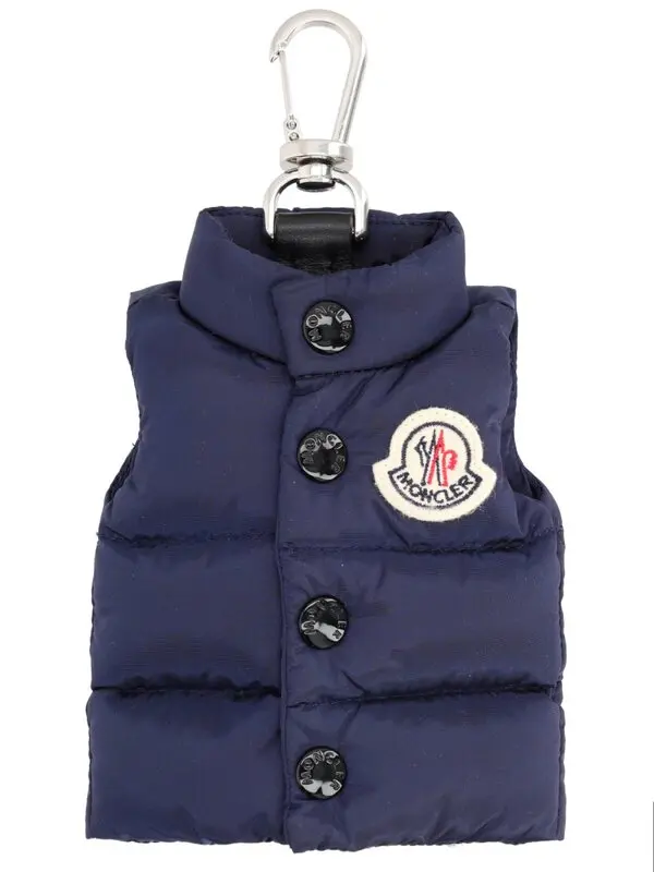 Moncler Keychain In The Shape Of A Vest - Blue