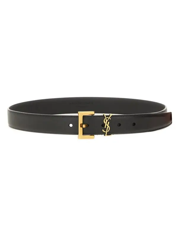 Saint Laurent Cintura Cassandre - Black