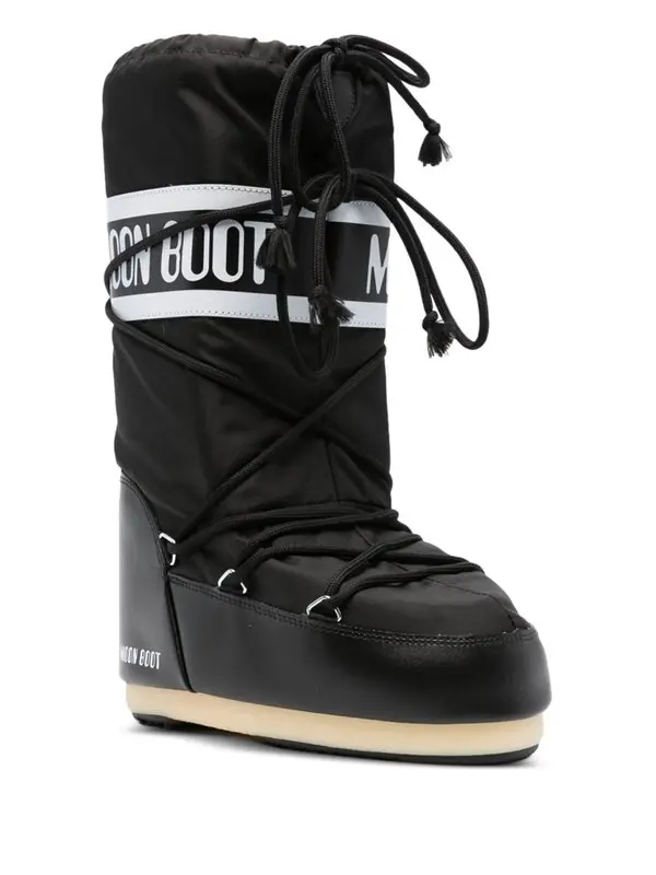 Moon Boot Nylon Icon Boots - Black