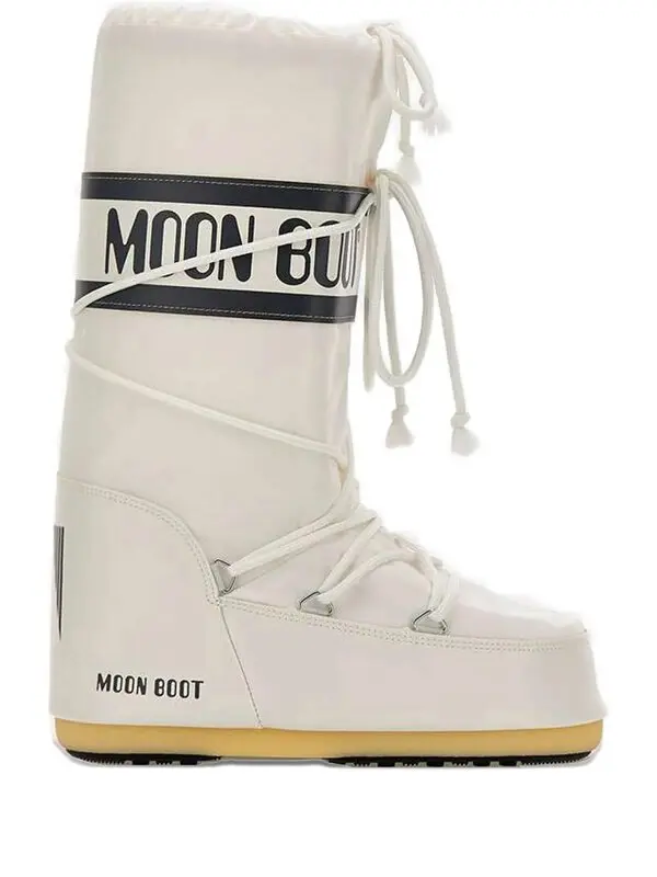 Moon Boot Icon Boots In Nylon - White