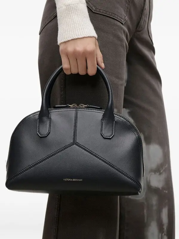 Victoria Beckham Small Doctor Bag In Leather - Black