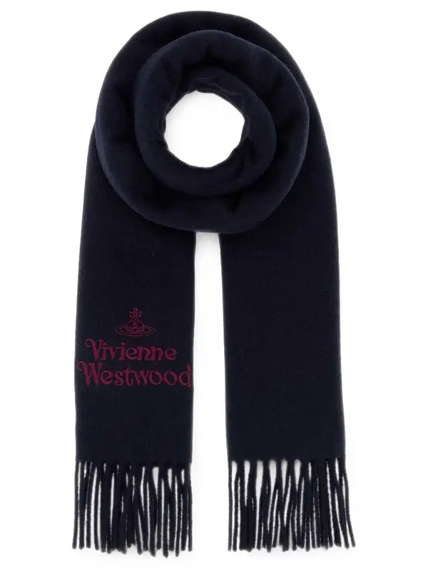 VIVIENNE WESTWOOD Wool Embroidered Scarf