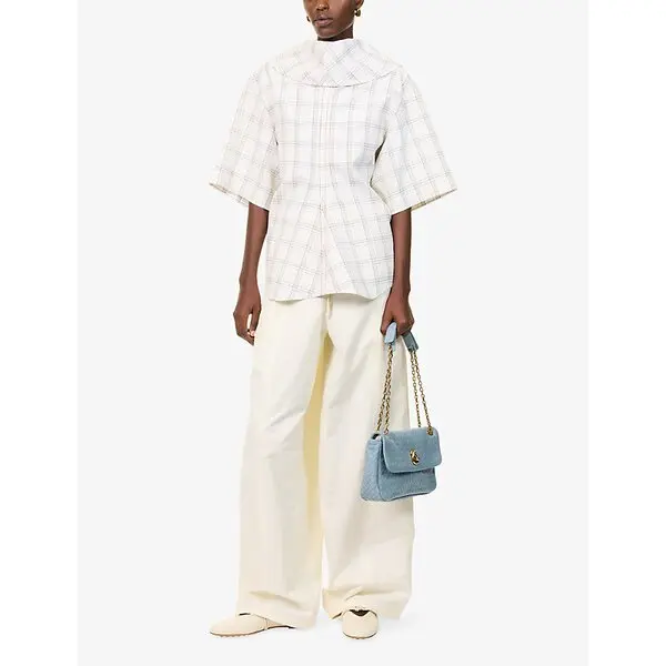 Bottega Veneta Compact Drawstring Toile Cotton Trousers