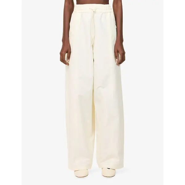 Bottega Veneta Compact Drawstring Toile Cotton Trousers