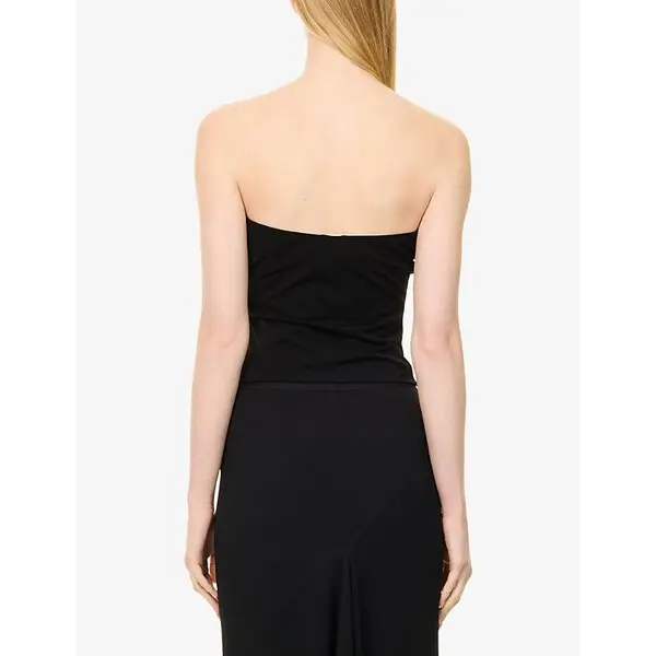 Rick Owens Alannah Cut-out Jersey Bustier Top