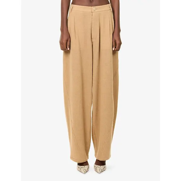 DARKPARK Phebe Wide-leg Cashmere Wool Trousers