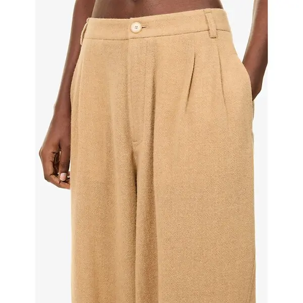 DARKPARK Phebe Wide-leg Cashmere Wool Trousers