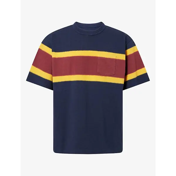 Sacai Chusen-dyed Crew-neck Cotton T-shirt
