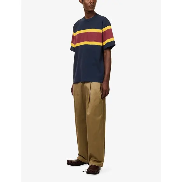Sacai Chusen-dyed Crew-neck Cotton T-shirt