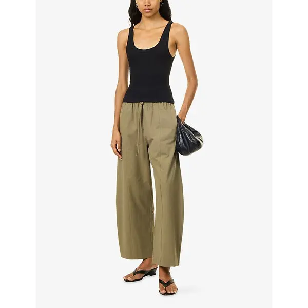 Dissh Scout Barrel-leg Cotton Trousers