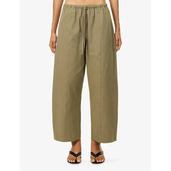 Dissh Scout Barrel-leg Cotton Trousers