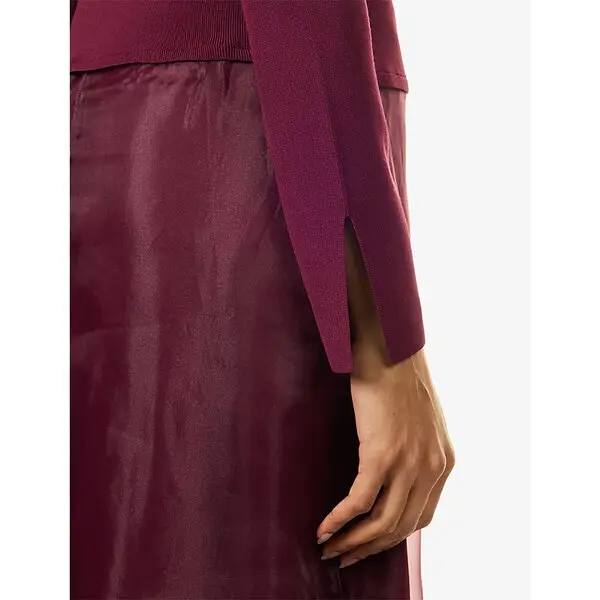 Simkhai Maril Contrast-panel Organza Midi Dress