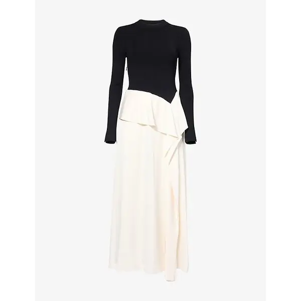 Simkhai Ornella Dress Knitted Midi Dress - Black Multi