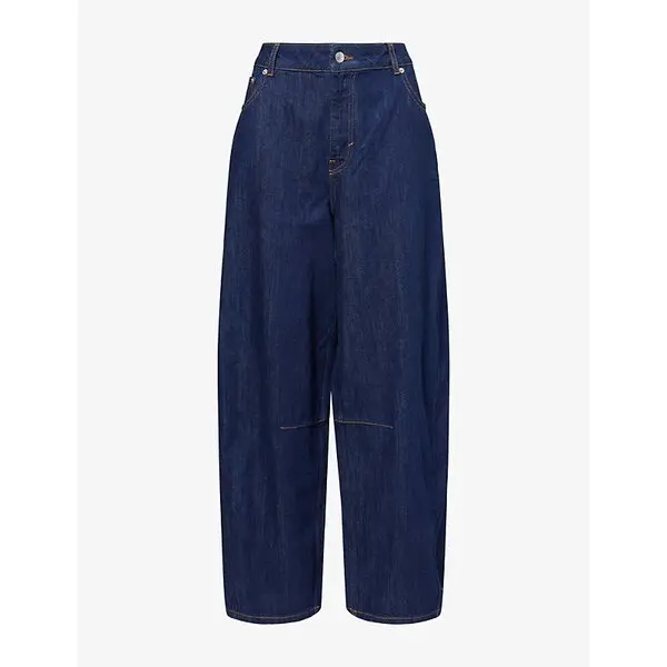 Simkhai Etienne Barrel-leg Denim Jeans