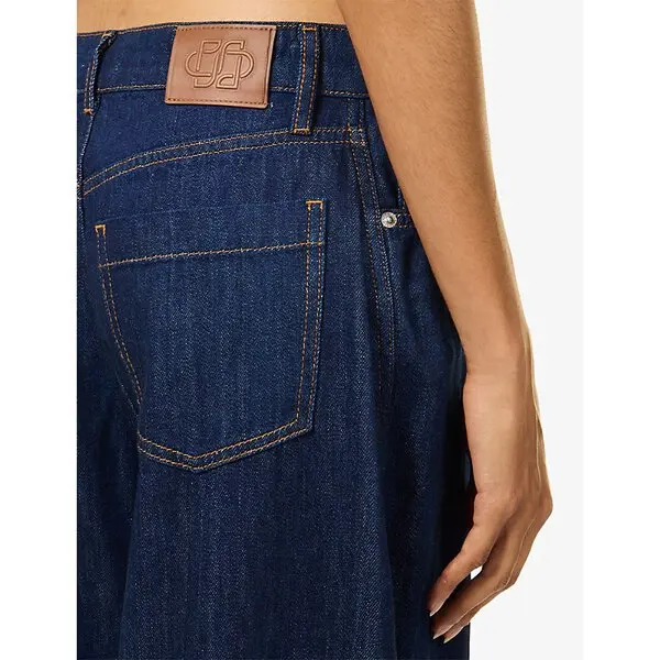 Simkhai Etienne Barrel-leg Denim Jeans