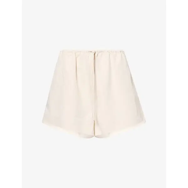Dissh Rory Cotton-blend Track Shorts - Ivory