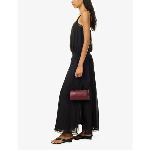 Dissh Rosin Lace-trim Cotton Maxi Dress