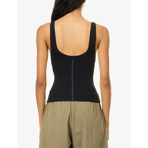 Dissh Phoebe Scoop-neck Cotton-blend Tank Top