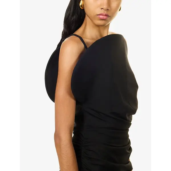 Simkhai Stefi Draped Stretch-crepe Mini Dress