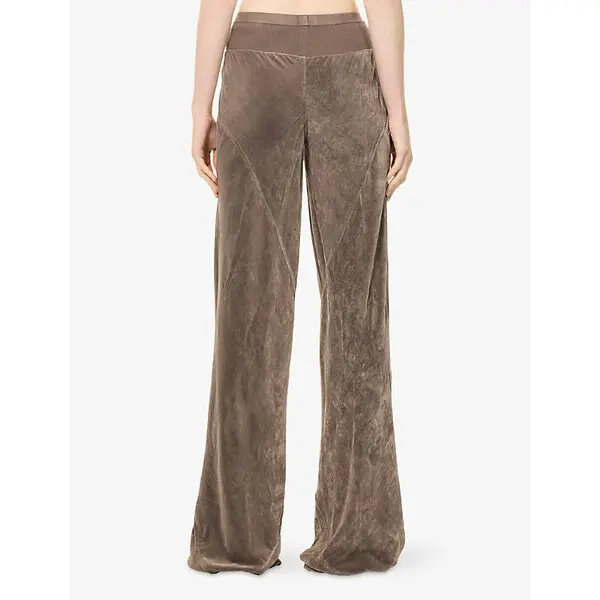 Rick Owens Bias Wide-leg Velvet Trousers