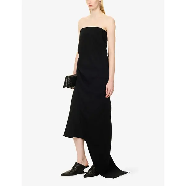Rick Owens Lido Asymmetric Woven Top