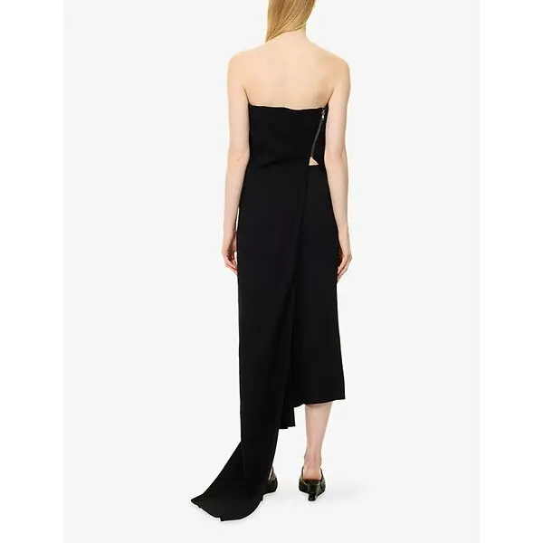 Rick Owens Lido Asymmetric Woven Top