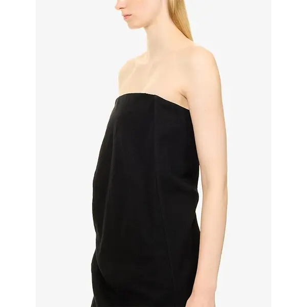 Rick Owens Lido Asymmetric Woven Top