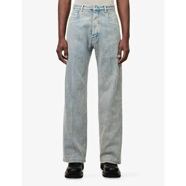 Rick Owens Geth Wide-leg Denim Jeans