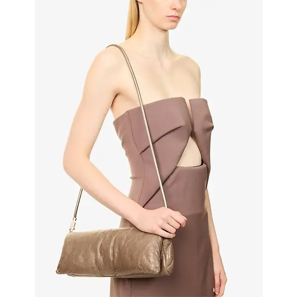 Rick Owens Soft Elongated Leather Clutch Bag