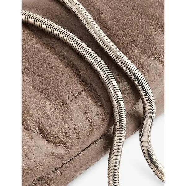 Rick Owens Soft Elongated Leather Clutch Bag