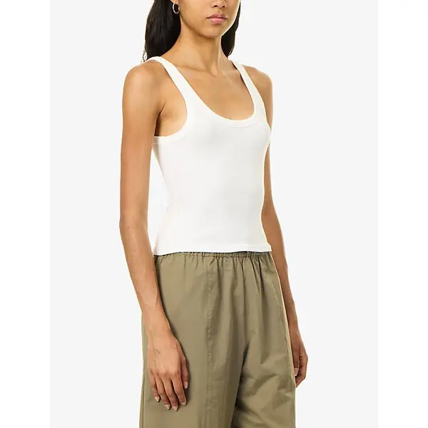 Dissh Phoebe Scoop-neck Cotton-blend Tank Top