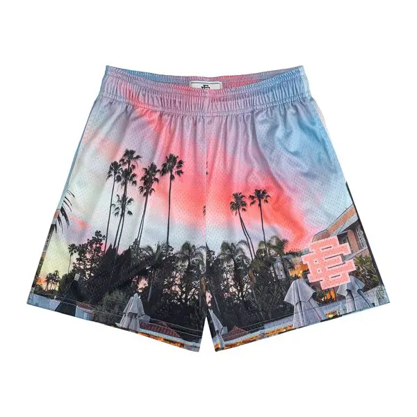ERIC EMANUEL Ee Basic Short 'sunset Palm Trees - Multicolor