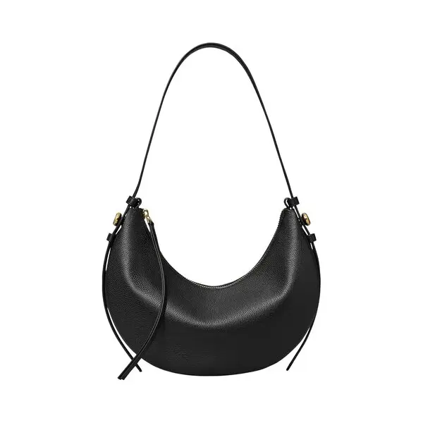 Tory Burch Romy Half Moon Bag - Black