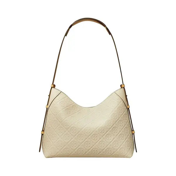 Tory Burch T Monogram Pebble Messenger Bag 'warm