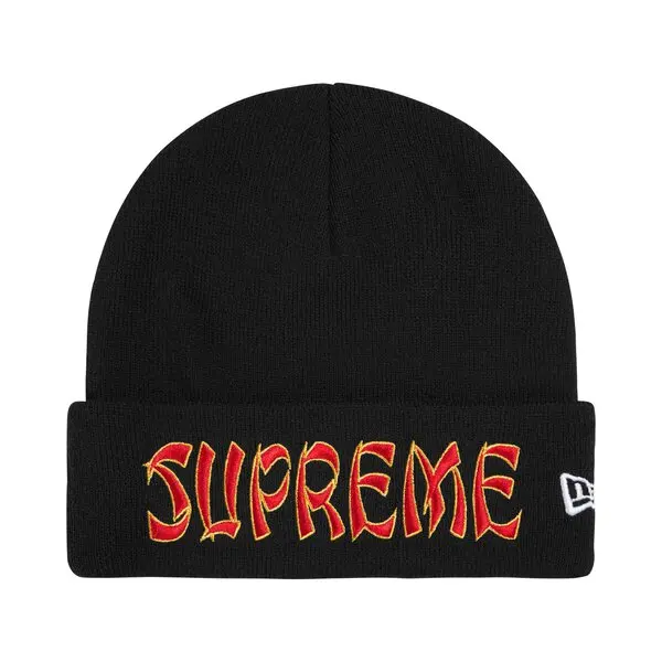 Supreme New Era Action Beanie - Black