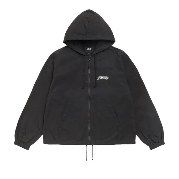StÜssy Waxed Cotton Beach Shell - Black