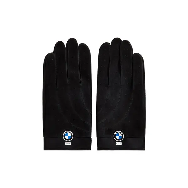 Kith For Bmw Suede Driving Gloves - Black