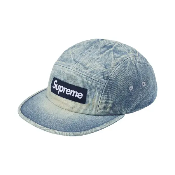 Supreme Washed Chino Twill Camp Cap 'denim
