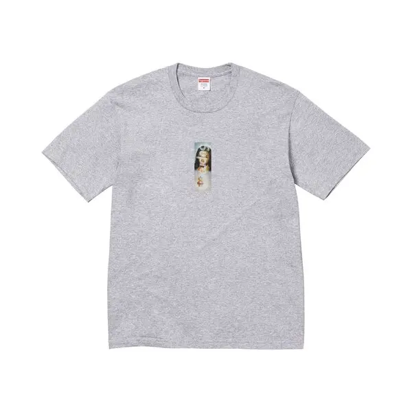 Supreme Prayer Card Box Logo Tee 'heather
