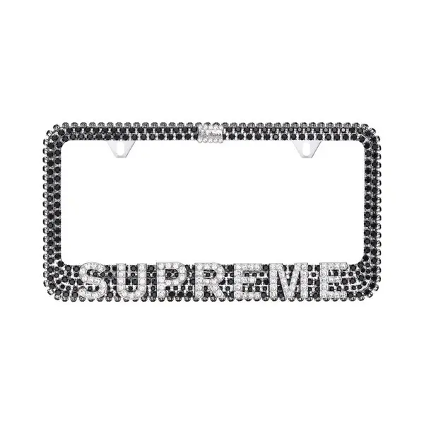 Supreme X B.b. Simon License Plate Frame - Black
