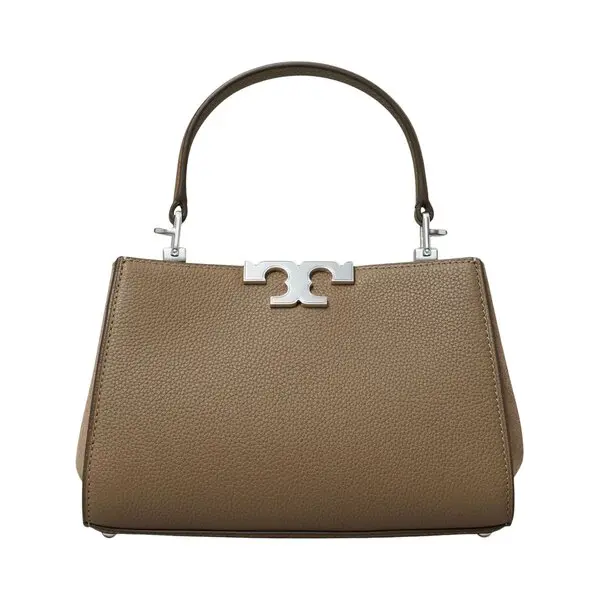 Tory Burch Eleanor Pebbled Mini Satchel 'wild Mushroom - Brown