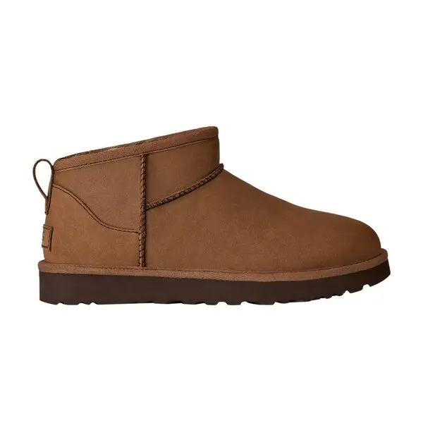 UGG Wmns Classic Ultra Mini Nubuck 'dark Chestnut