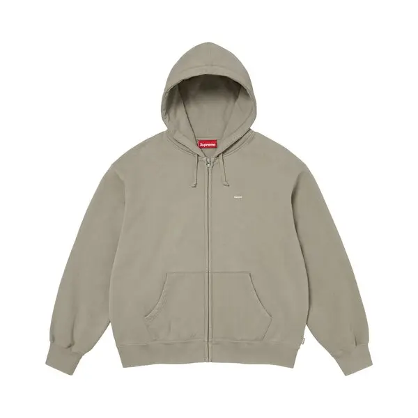 Supreme Small Box Zip Up Hooded Sweatshirt - Grey